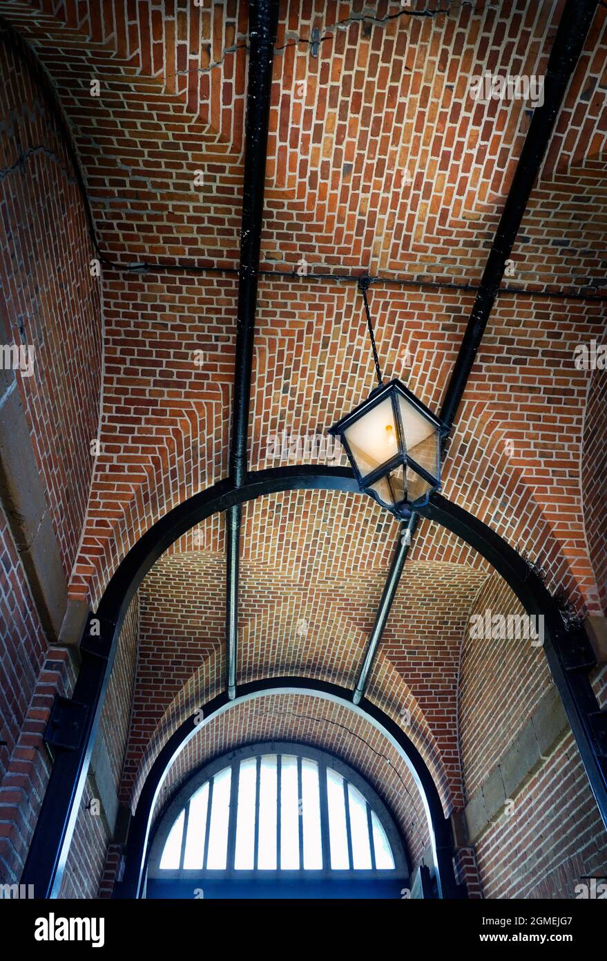 inside passage with vaulted brick ceiling Stock Photo - Alamy