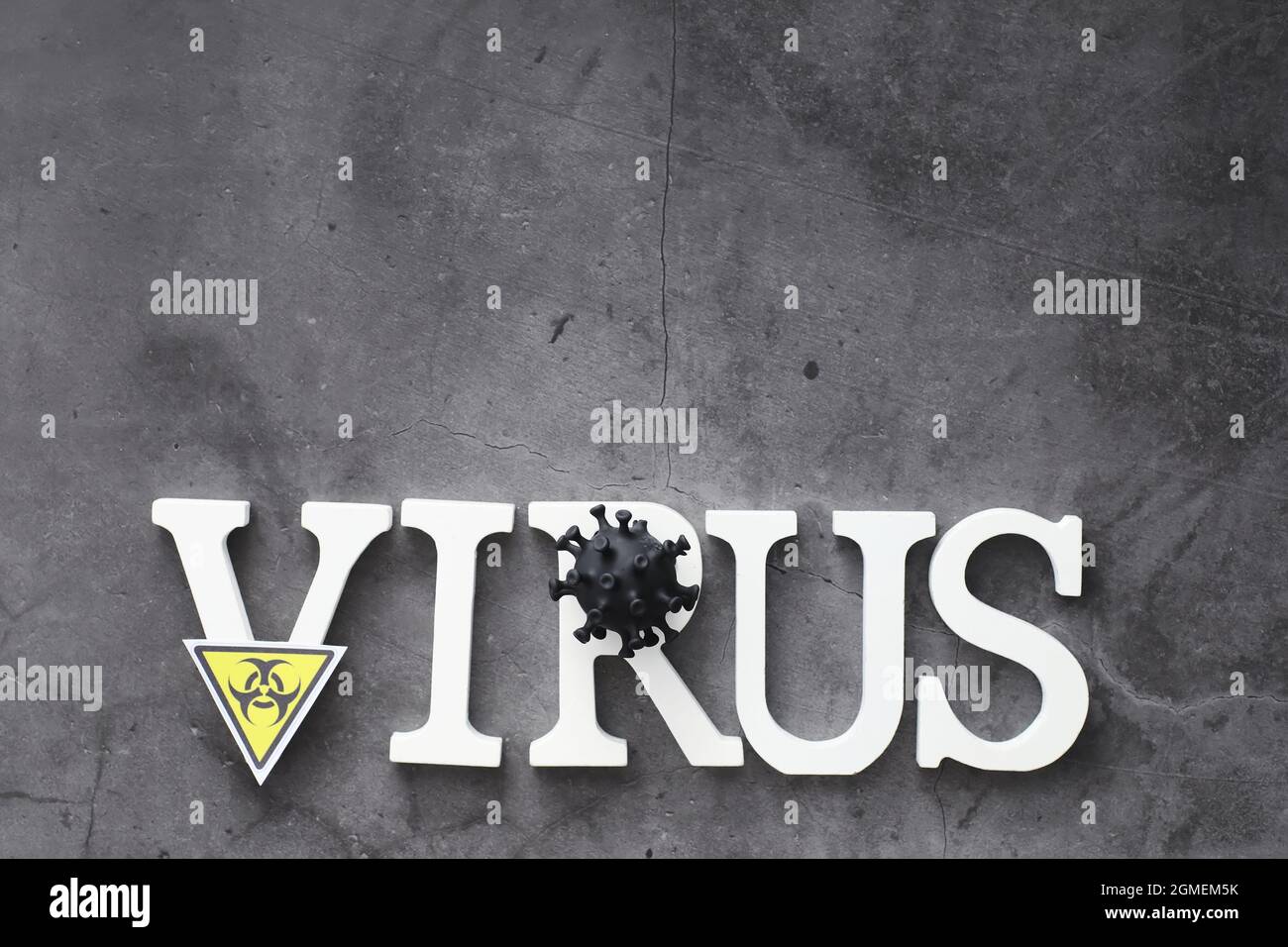 Medical background. Lettering virus. Coronavirus wooden letters ...