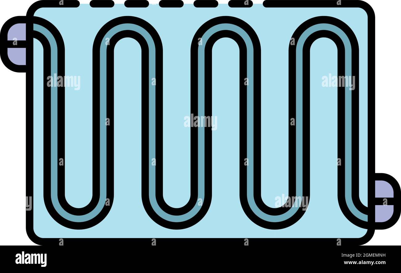 Pool heating icon. Outline pool heating vector icon color flat isolated ... Pool heating icon. Outline pool heating vector icon color flat isolated ...