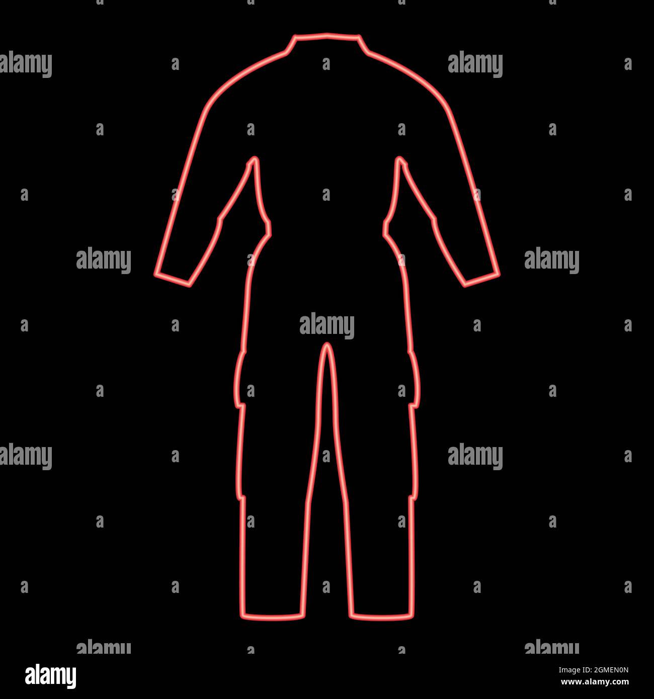 Orange neon safety clothing Stock Vector Images - Alamy