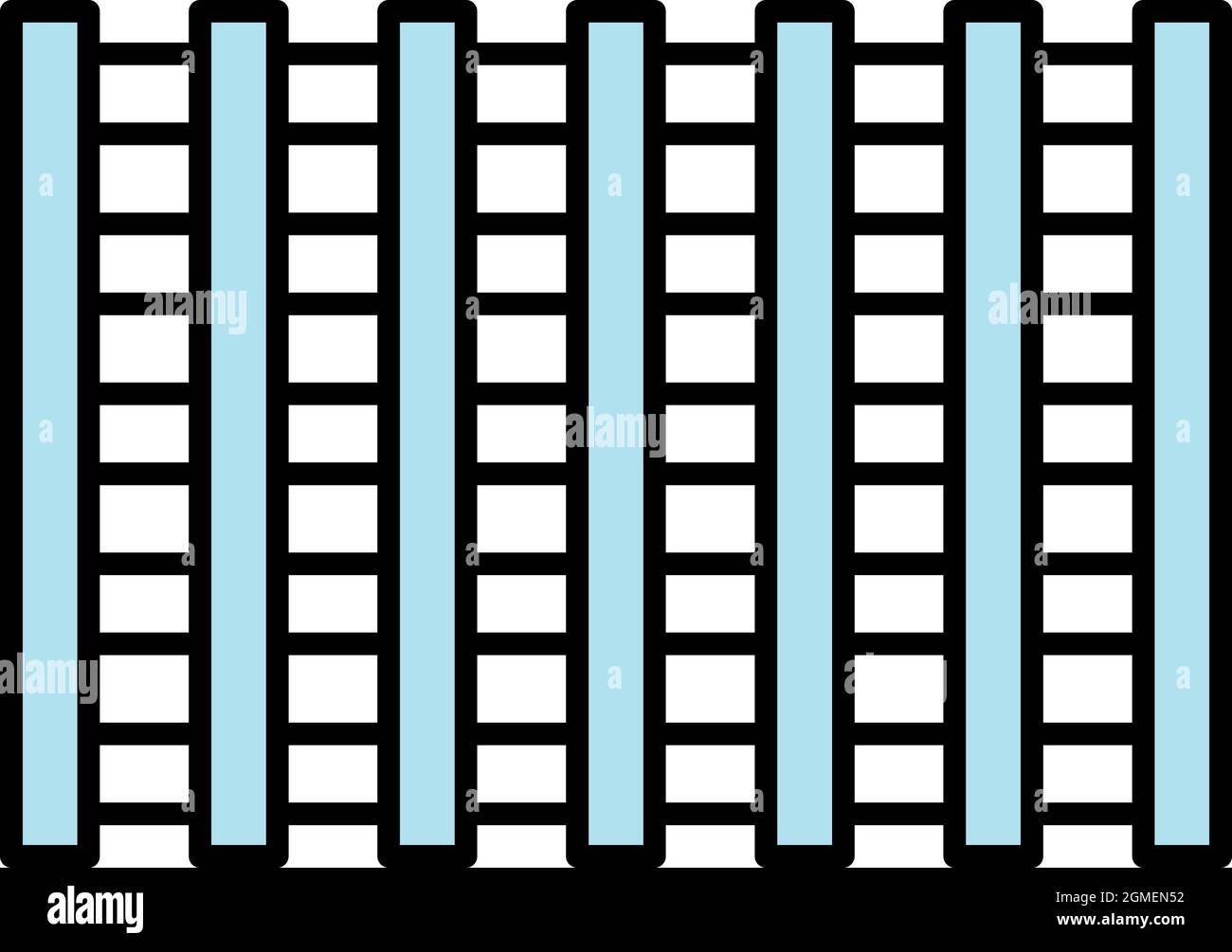 Plastic pool frame icon. Outline plastic pool frame vector icon color ...