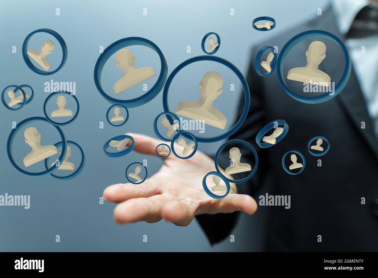 Network structure HR - Human resources management and recruitment Stock ...