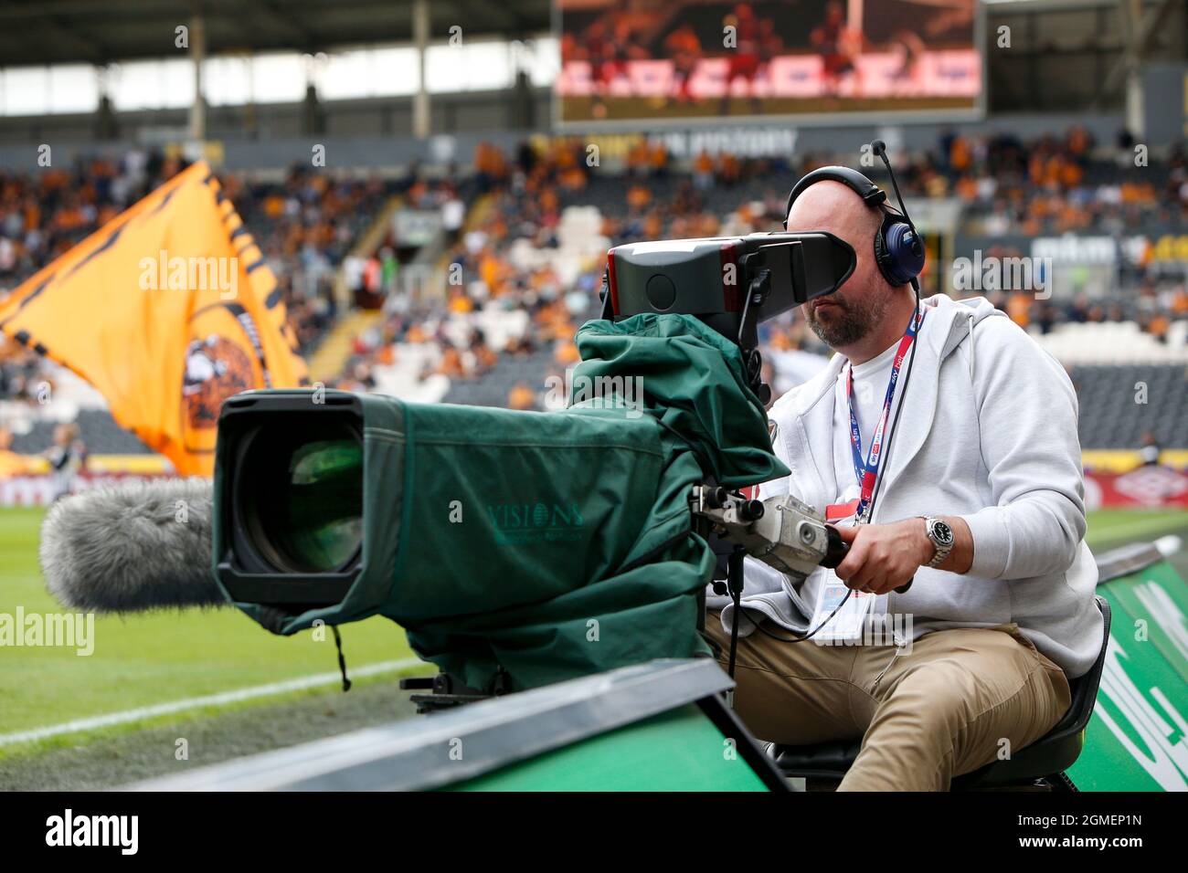 Camera crew films the match Stock Photo - Alamy