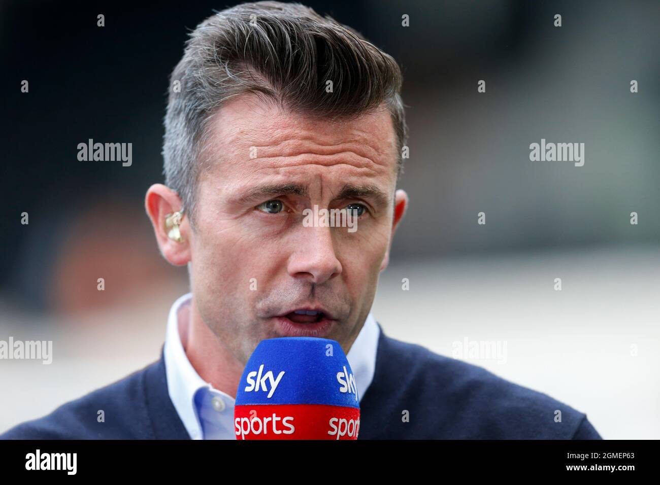 David Prutton working for Sky Sports Stock Photo - Alamy