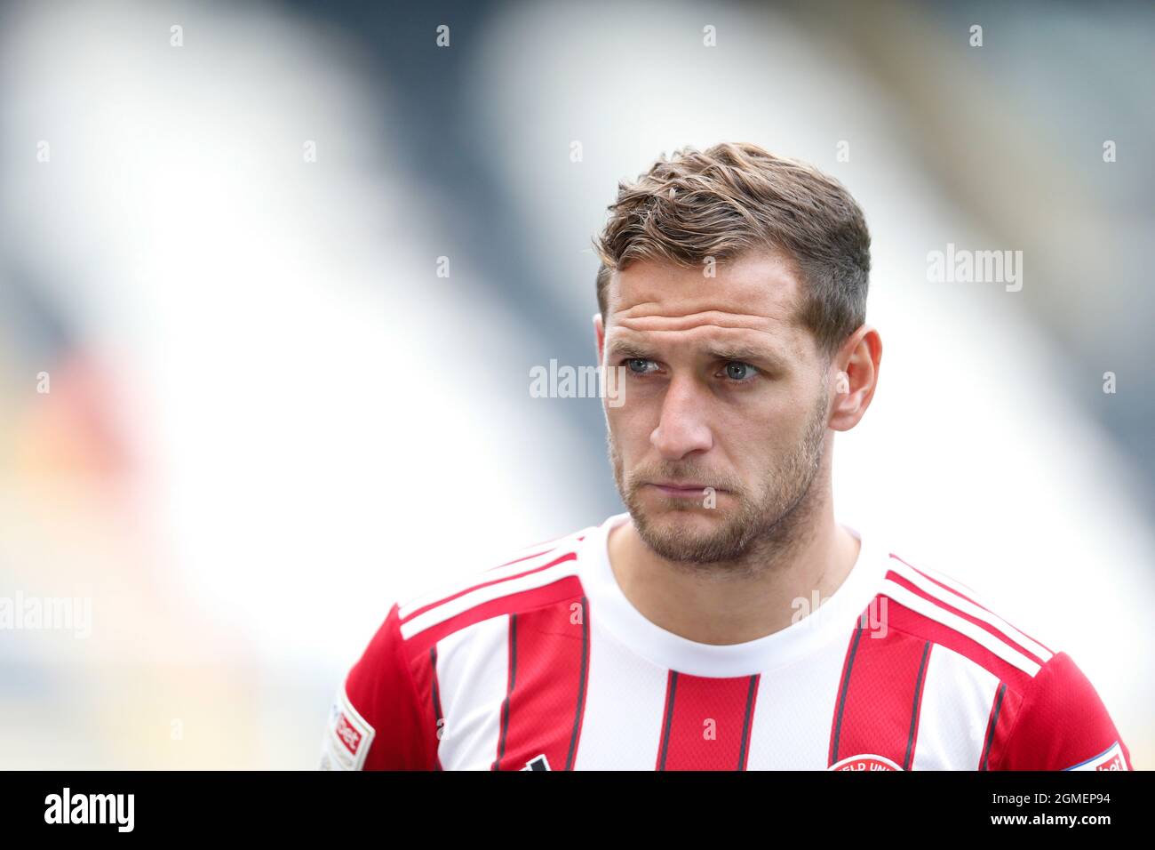 Billy Sharp #10 of Sheffield United interviewed by Sky Sports after the ...