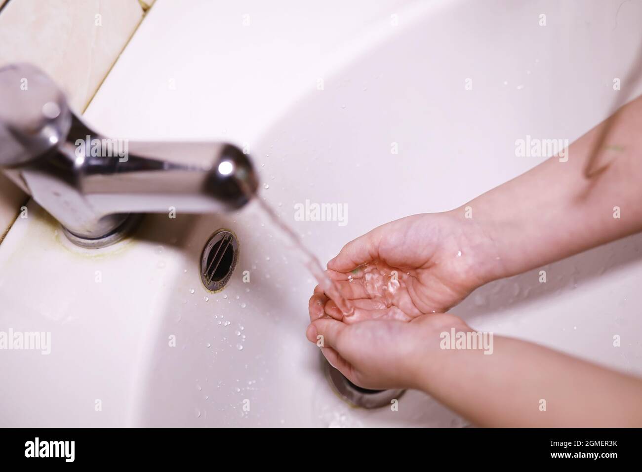 Hygiene rules. Hand washing before meals. Antibacterial treatment hands ...