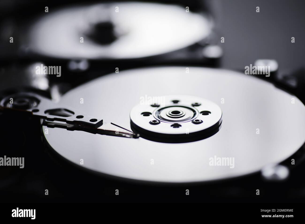 Computer accessories. The disassembled hard drive. Repair components PC ...