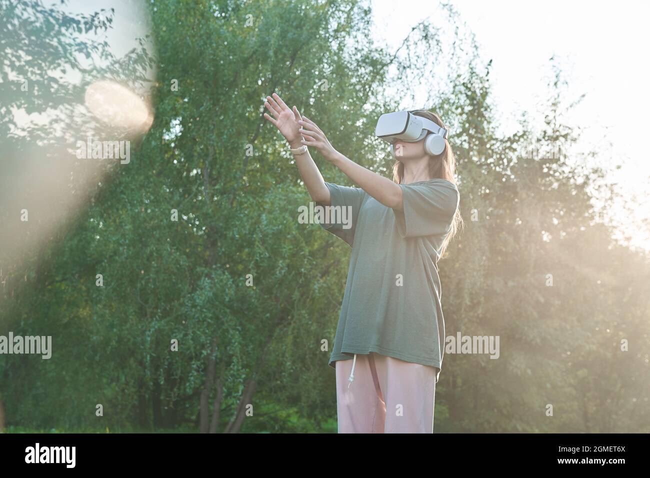 High beam woman hi-res stock photography and images - Alamy