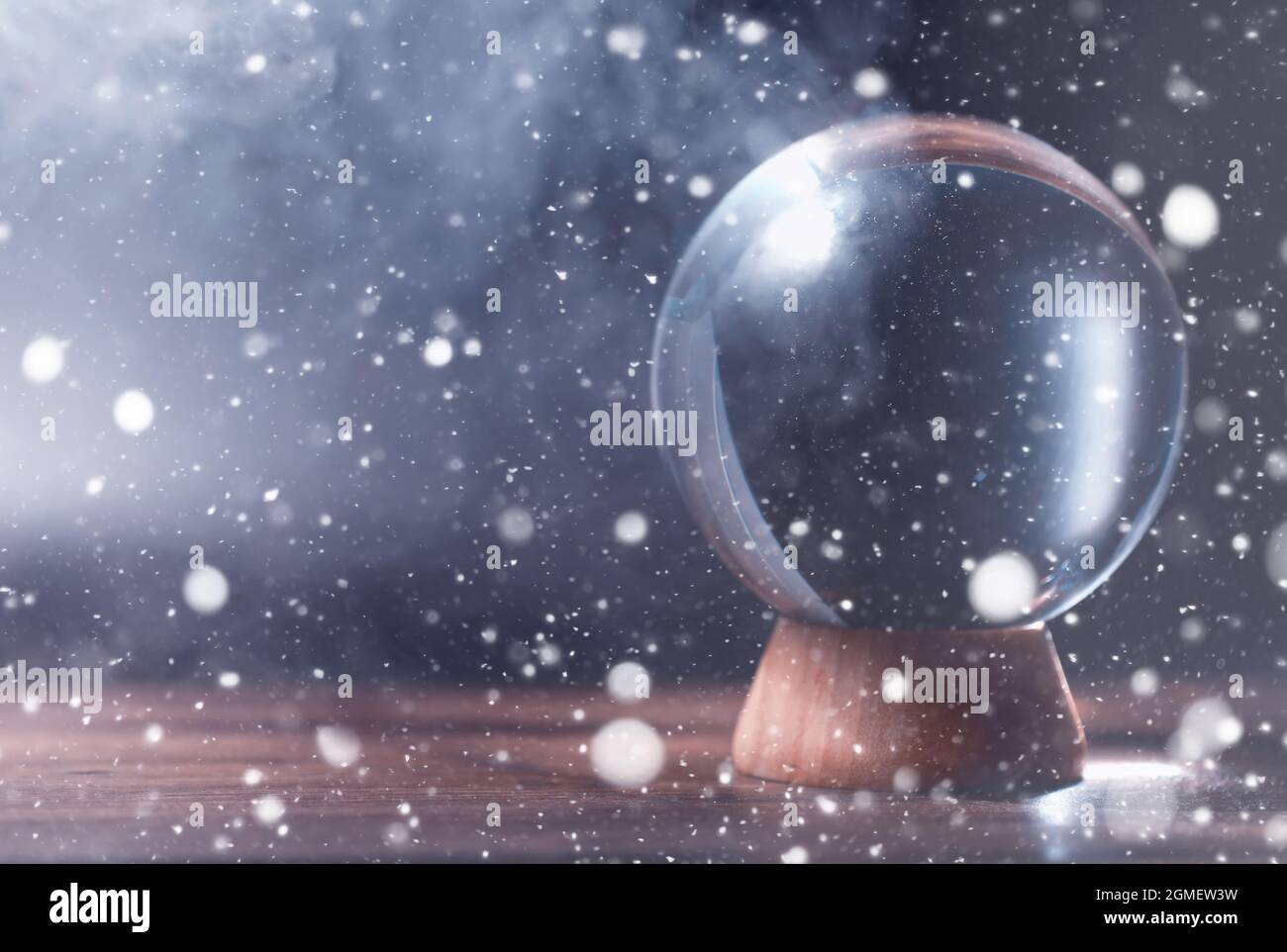 Crystal ball predict the fate. Guessing for the future Stock Photo - Alamy
