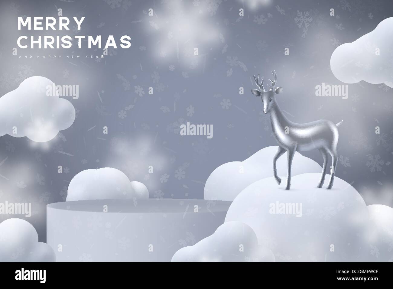 Christmas advertising cosmetic background Stock Vector Images - Alamy