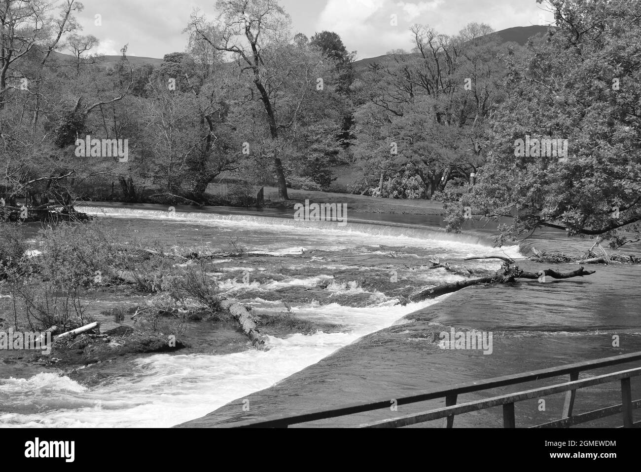 Horseshoe falls, Llangollen, Wales Stock Photo - Alamy