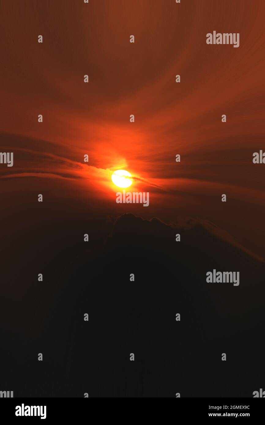 SOLAR FLARE: A dramatic sunset sets the New Jersey skies in Woodbridge ...