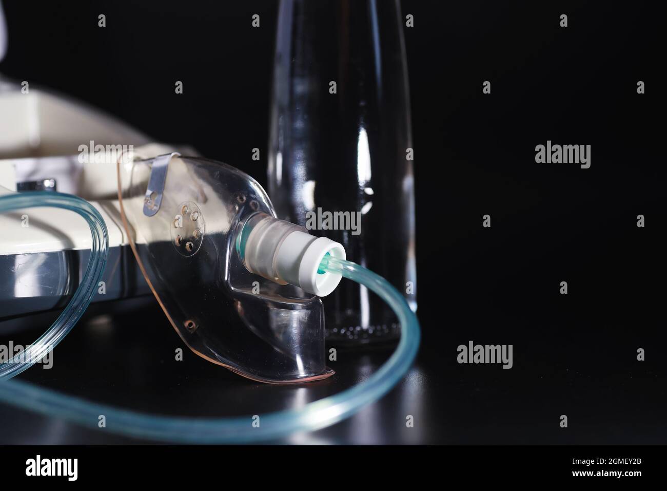 Inhalation with nebulizer at home. Asthma inhaler inhalation nebulizer ...