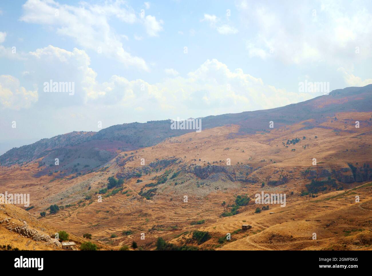 Lebanon. 16th Sep, 2021. A view of the mountains that encircle Bekaa ...