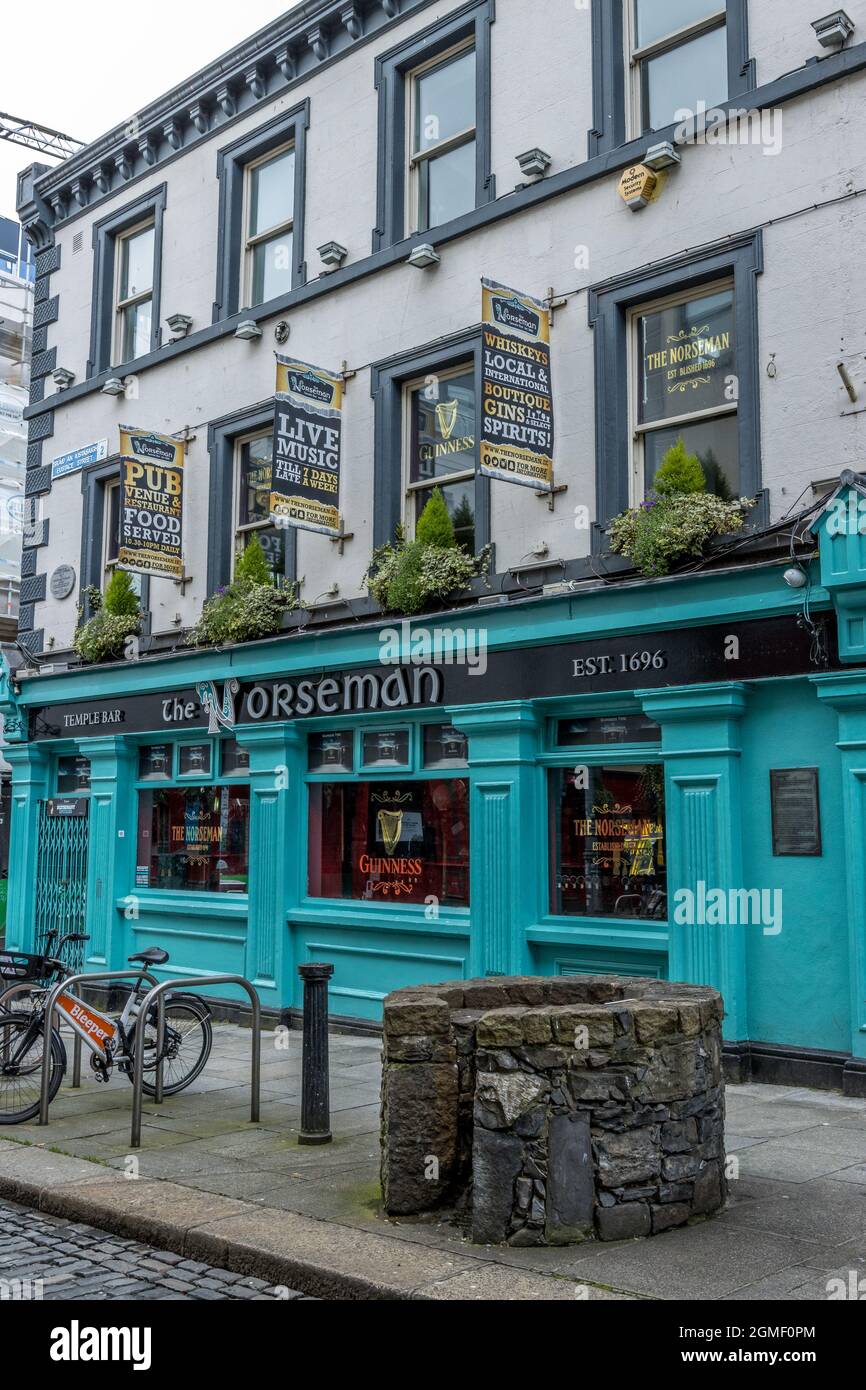 DUBLIN 7, IRELAND - Mar 03, 2021: A beautiful view of the front facade ...