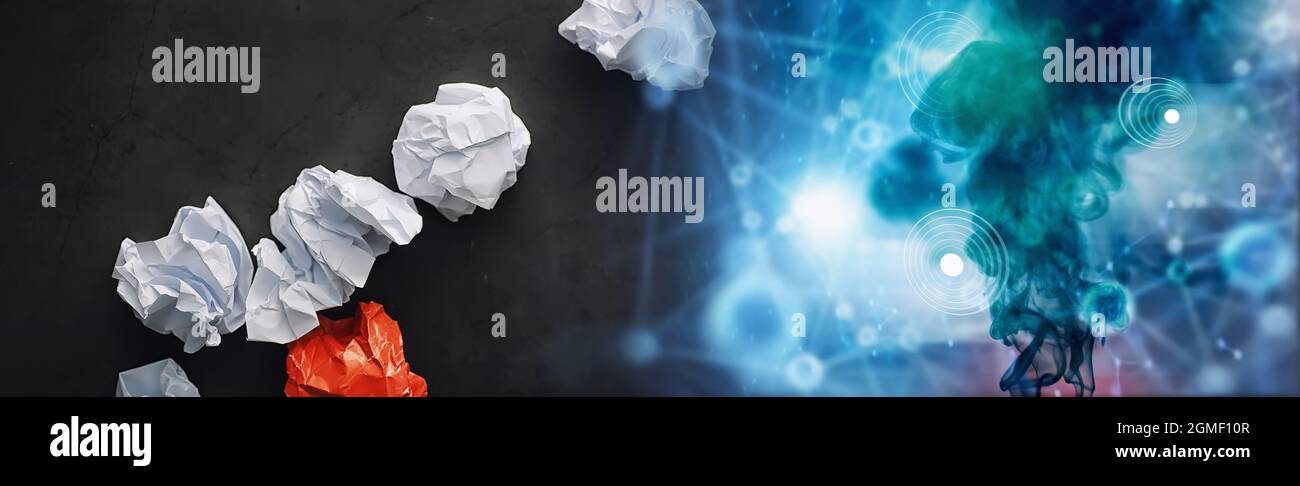 Colored pieces of paper. The concept of creativity and formation of ...