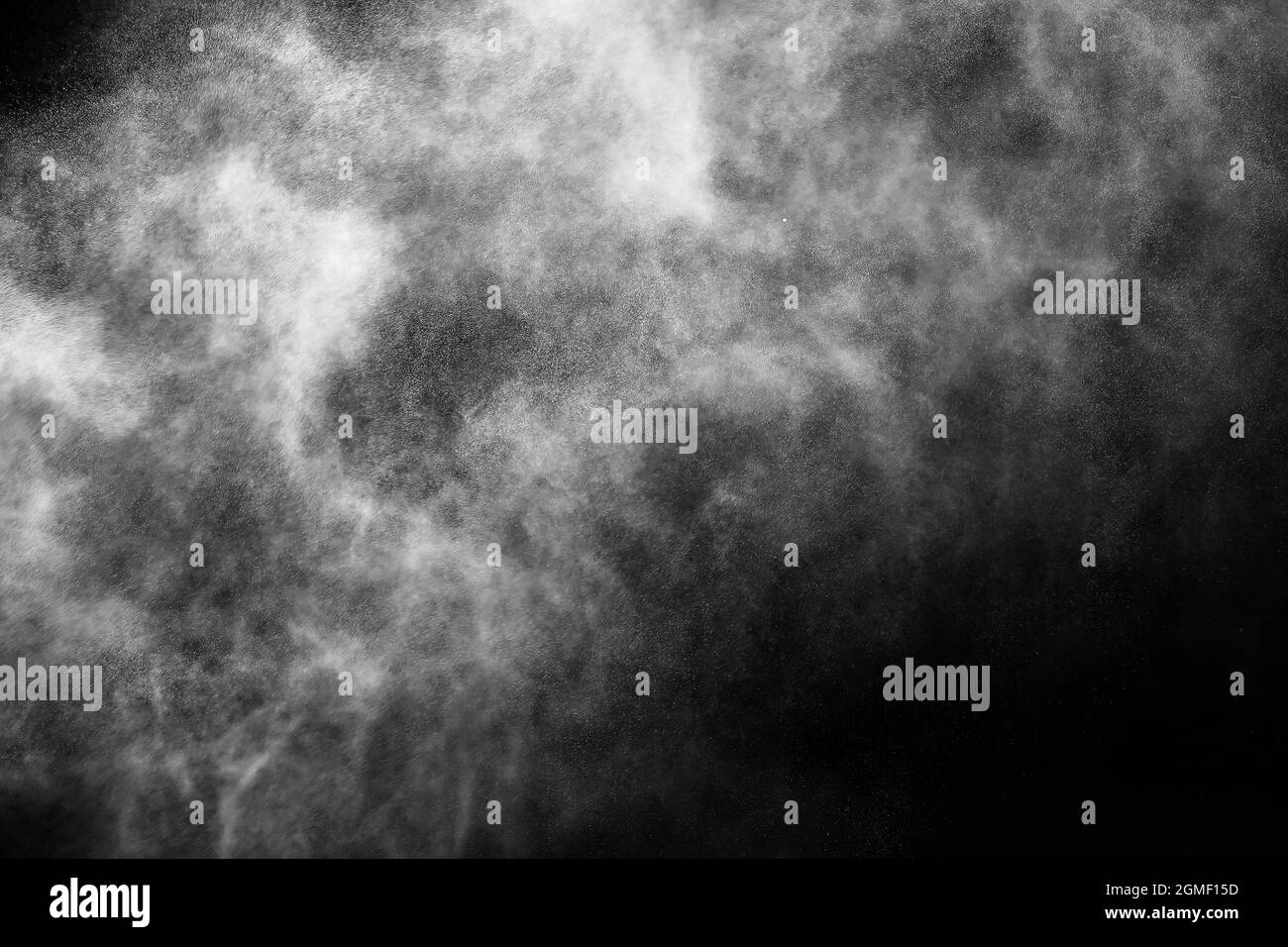 A stream of water and a cloud of drops from the atomizer Stock Photo ...