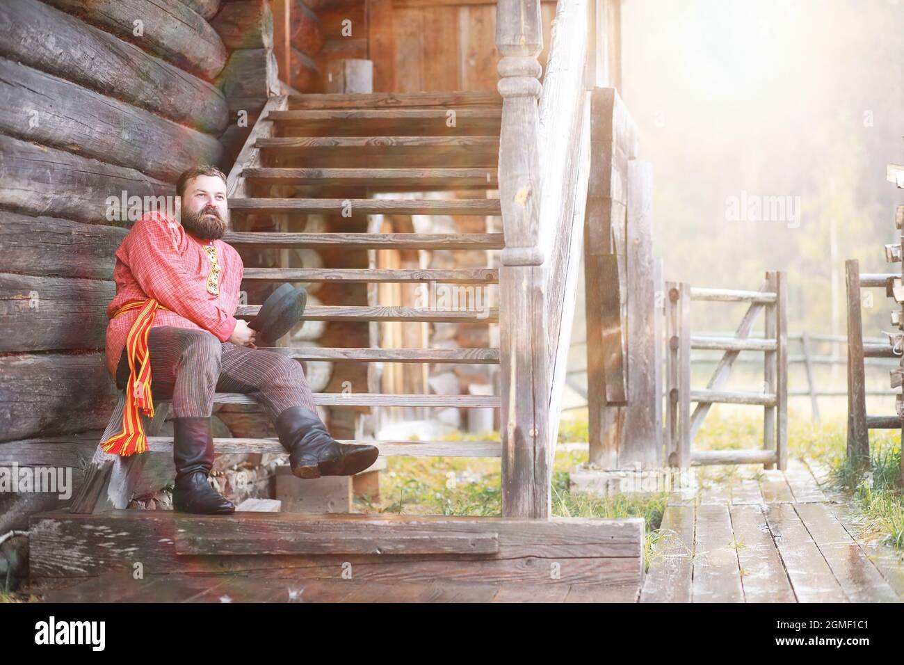 Traditional Slavic rituals in the rustic style outdoor Stock Photo - Alamy