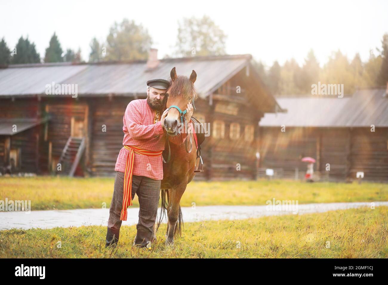 Traditional Slavic rituals in the rustic style outdoor Stock Photo - Alamy