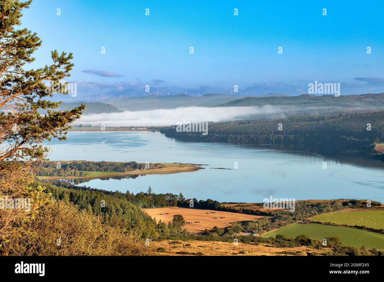 DORNOCH FIRTH SCOTLAND STRUIE HILL LOOKING TOWARDS THE KYLE OF ...