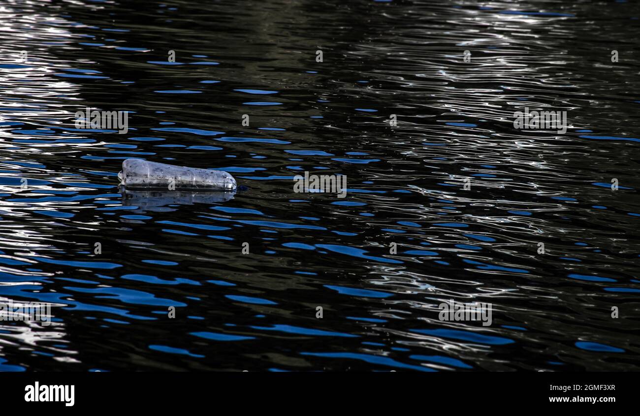Trash debris float on water hi-res stock photography and images - Alamy