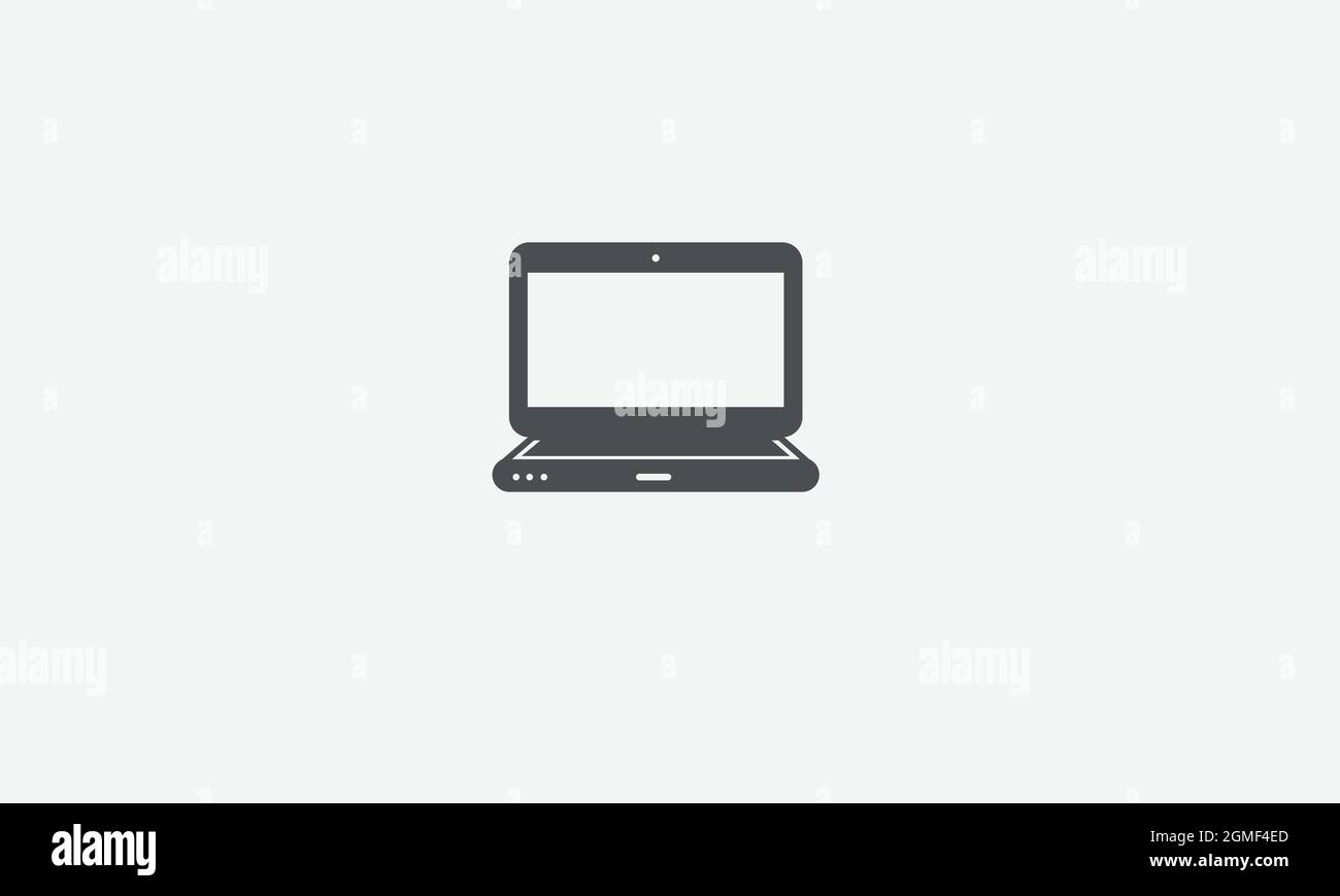 Laptop pc vector logo design Stock Vector Image & Art - Alamy