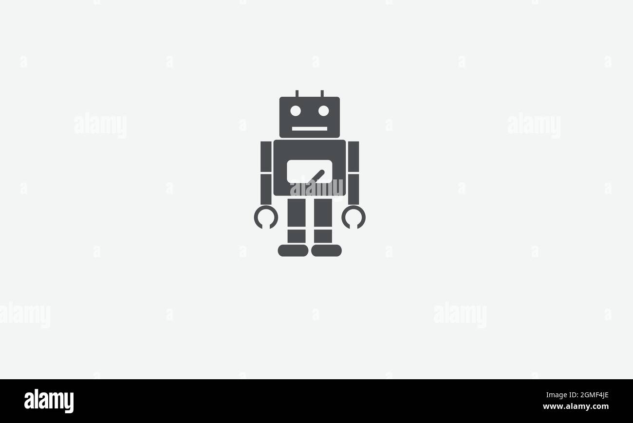 Robot electronic vector logo design Stock Vector Image & Art - Alamy