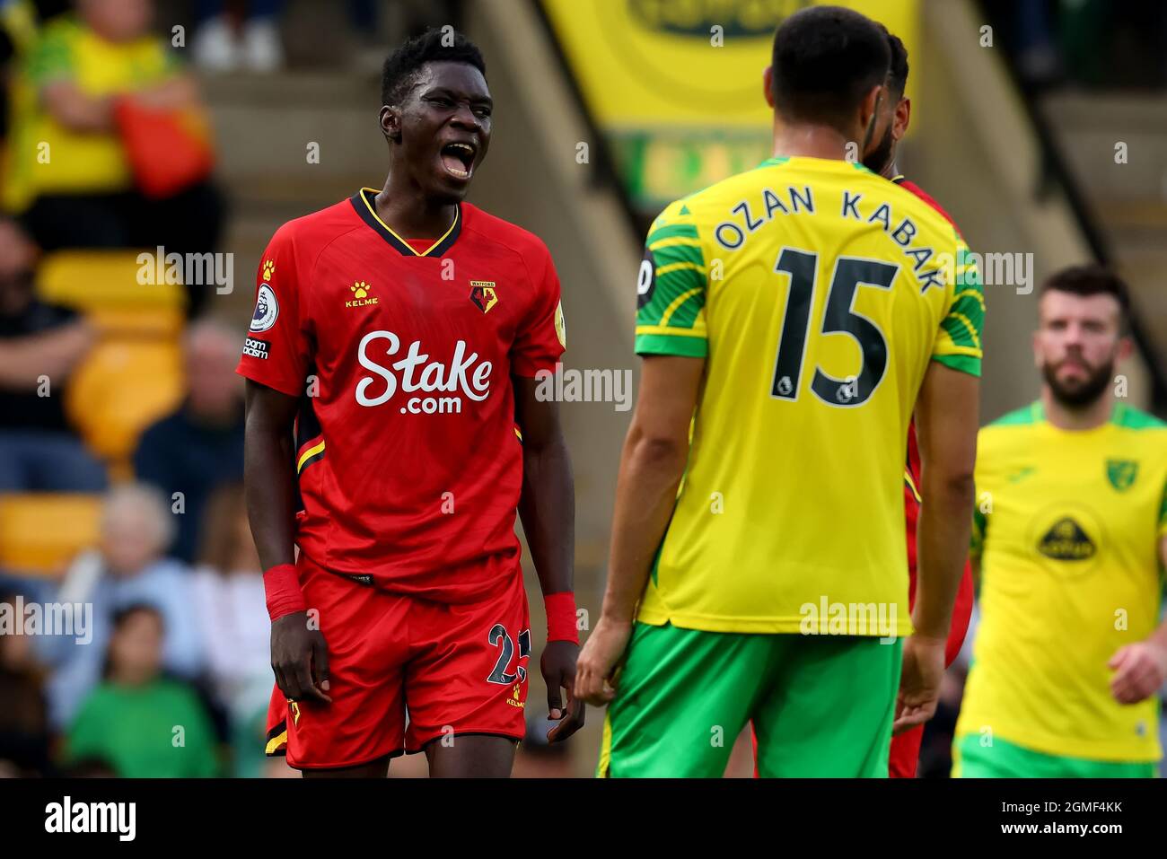 Carrow Road, Norwich, UK. 18th Sep, 2021. Premier League football ...
