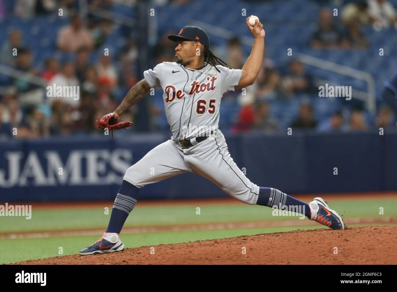 St. Petersburg, FL. USA; Detroit Tigers pitcher Gregory Soto (65 ...