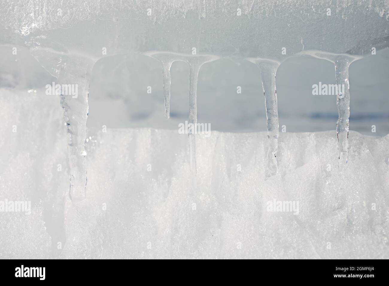 Texture of melting ice on a spring day under the sun Stock Photo - Alamy