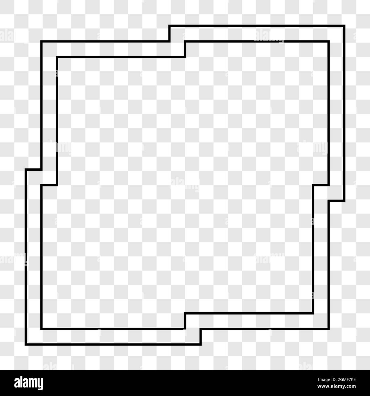 Abstract frame on transparent background. Vector Illustration. EPS10 ...