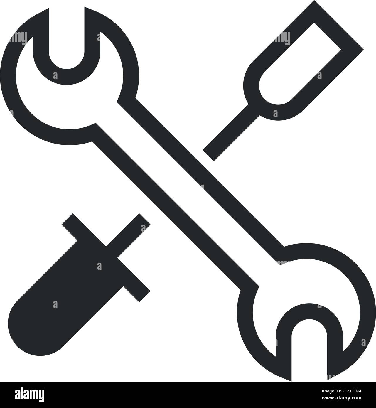 tools crossed icon Stock Vector Image & Art - Alamy