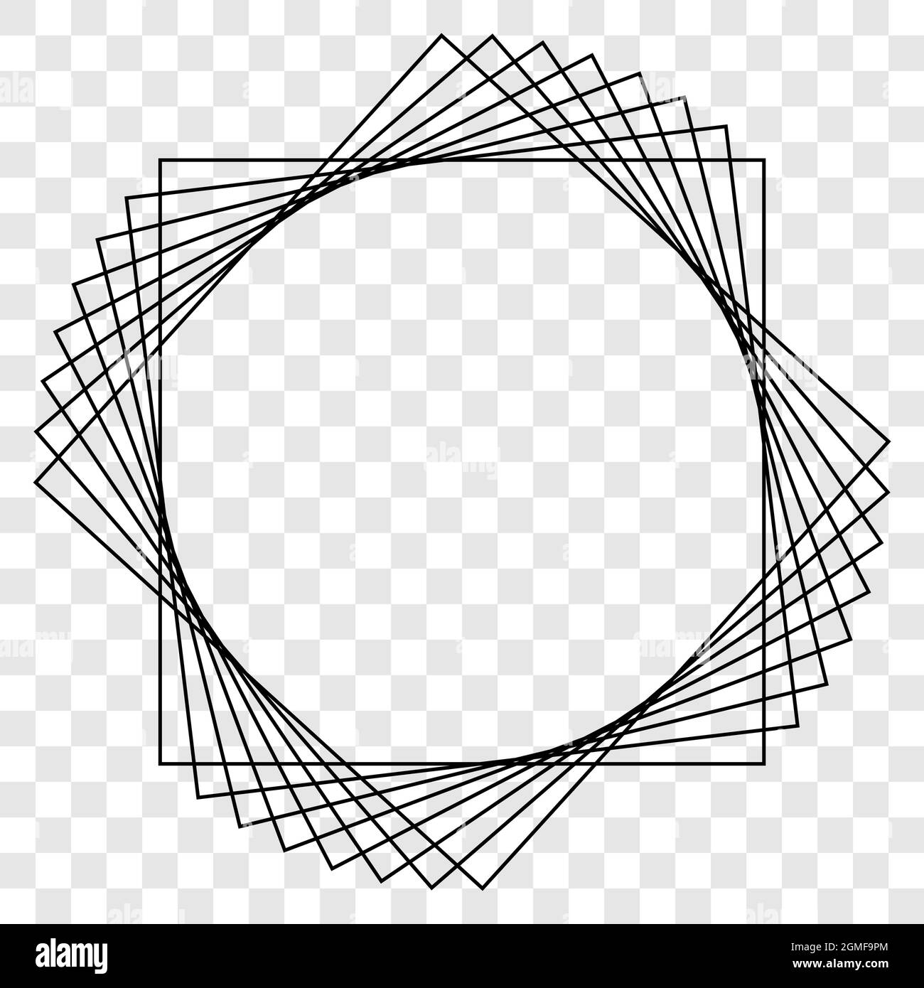 Abstract frame on transparent background. Vector Illustration. EPS10 ...