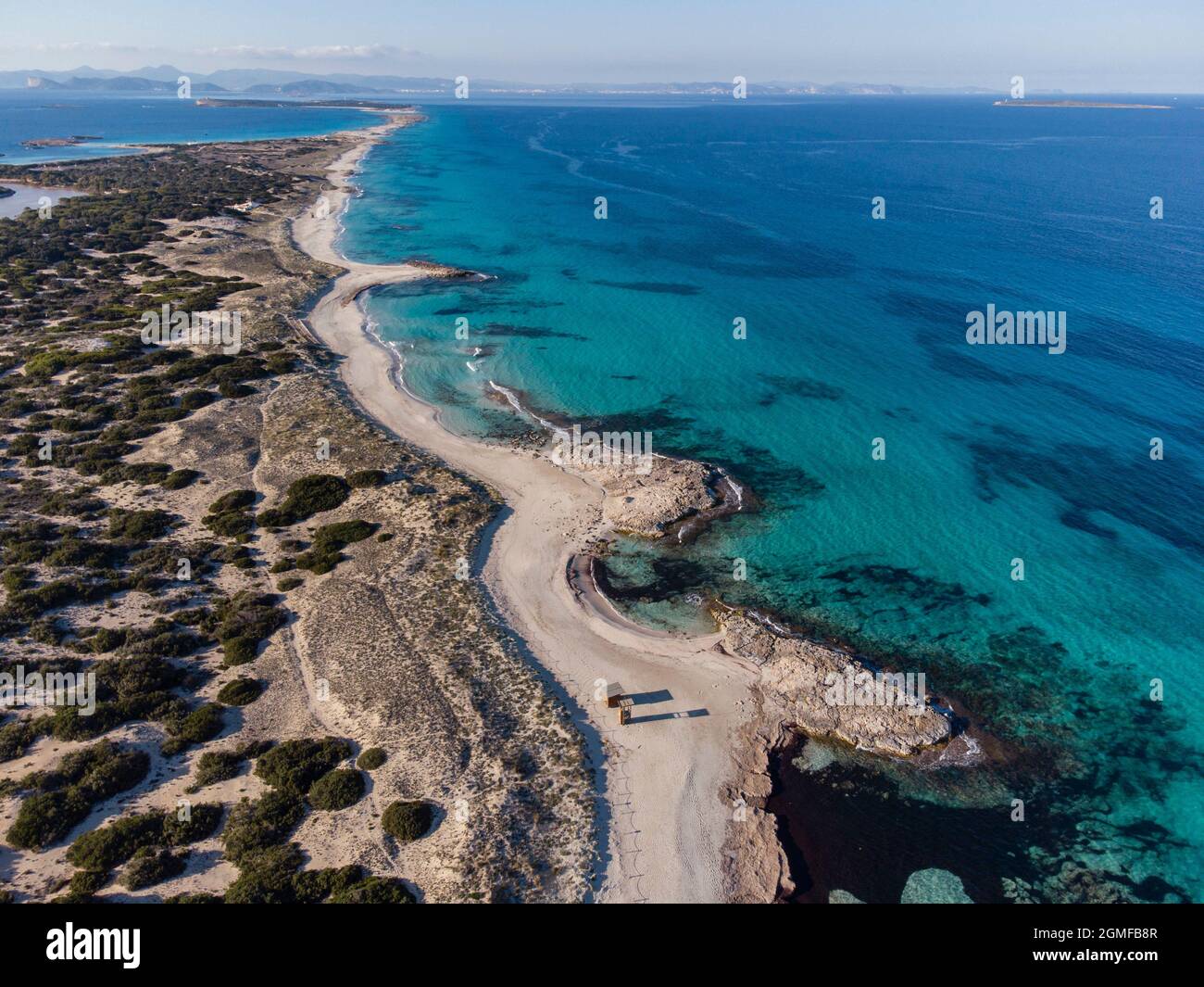 Llevant beach, Formentera, Pitiusas Islands, Balearic Community, Spain ...