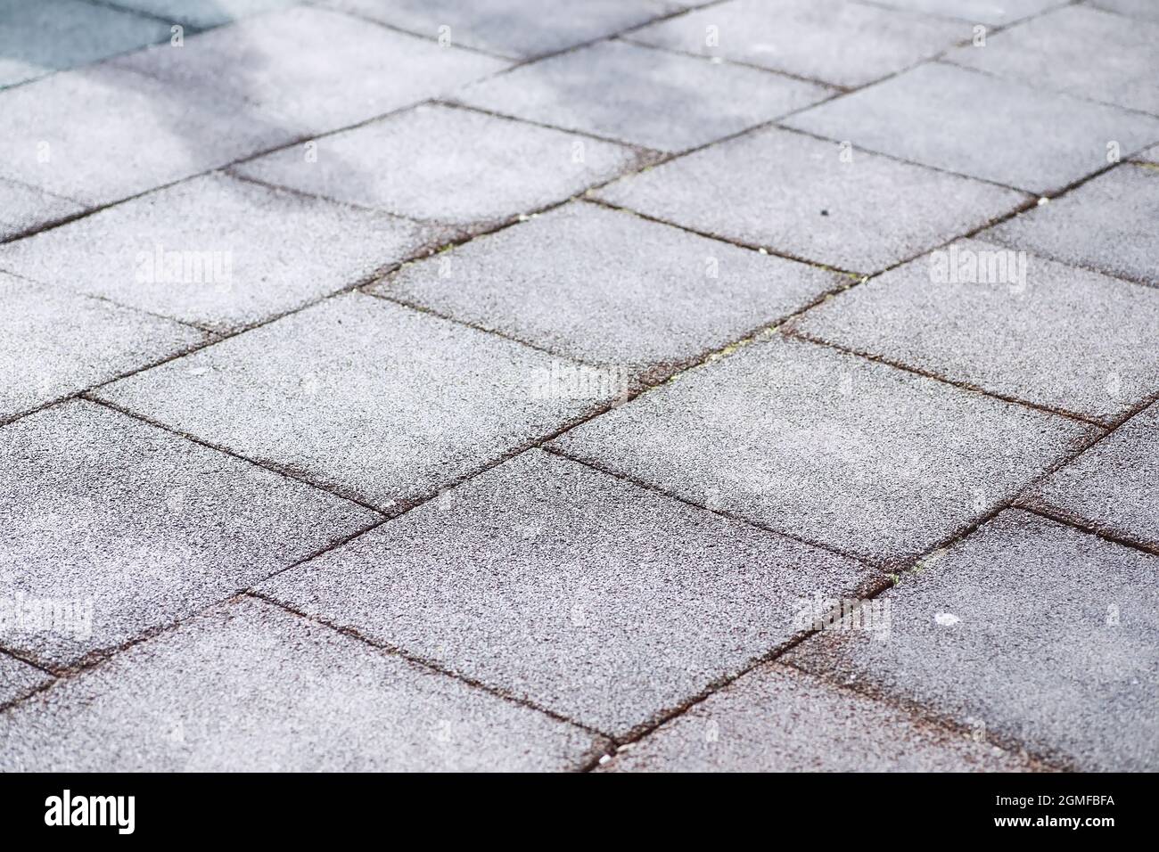 Grey paving stone, pedestrian walkway, pavement close up, the texture ...
