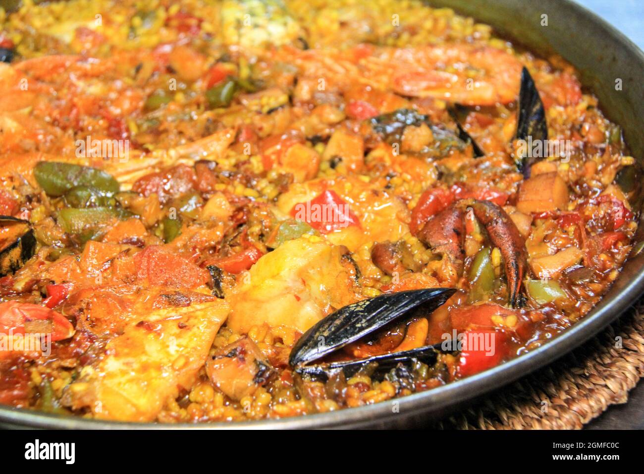fish paella, Can Forn, Sant Ferran de les Roques, Formentera, Pitiusas ...