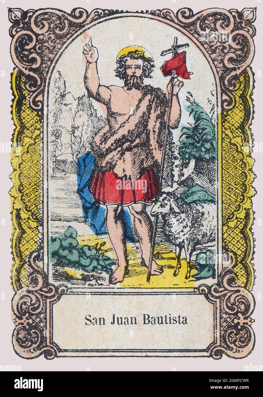 San Juan Bautista (siglo I), profeta y predicador, coetáneo de Jesús de ...