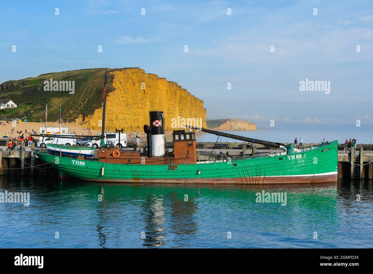 West Bay, Dorset, UK. 18th September 2021. The world's last surviving ...
