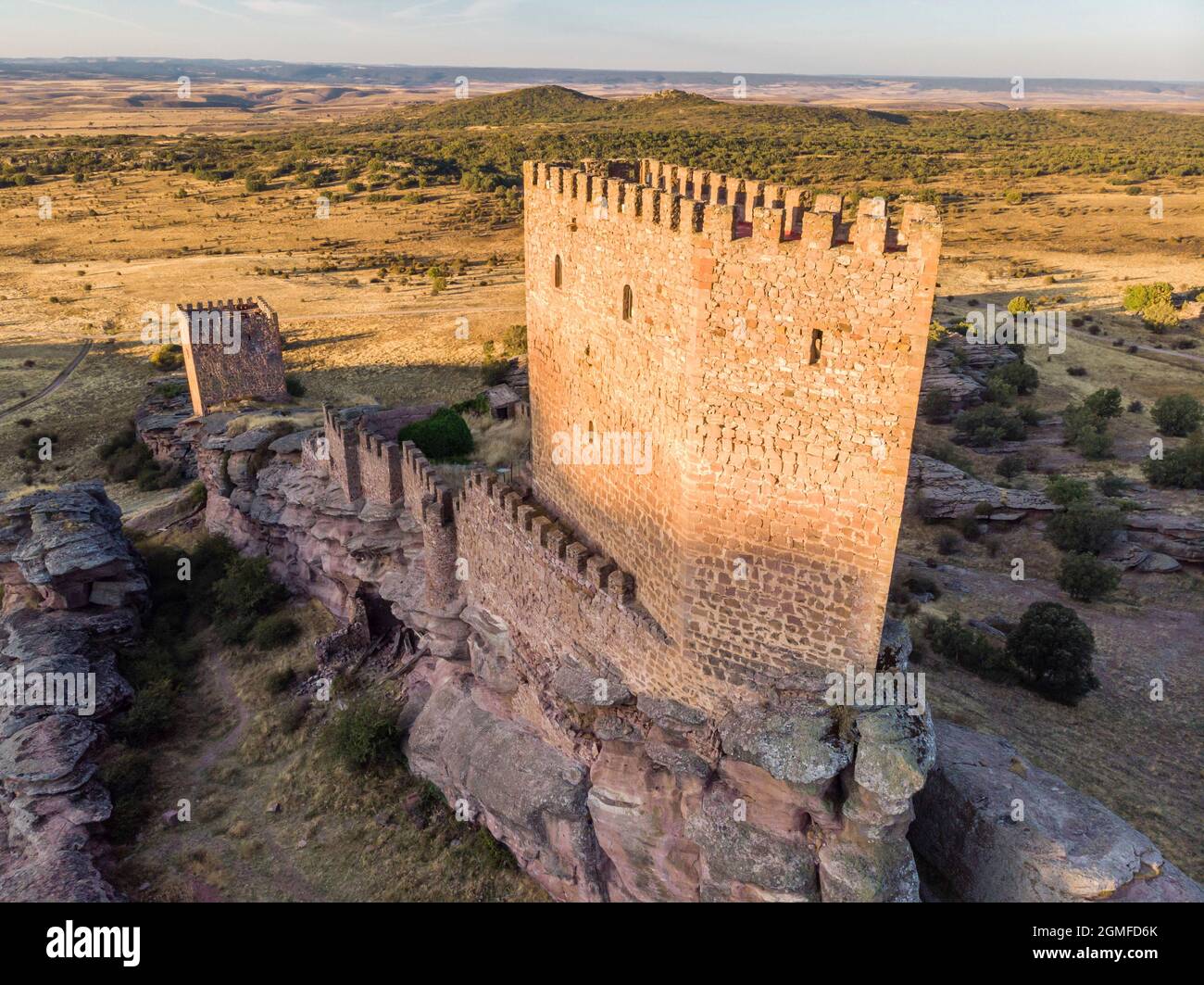 Zafra castle, 12th century, Campillo de Dueñas, Guadalajara, Spain ...