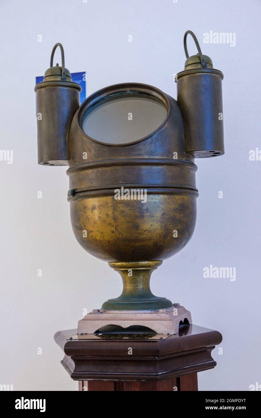 binnacle, La Mola lighthouse museum, Formentera, Pitiusas Islands ...