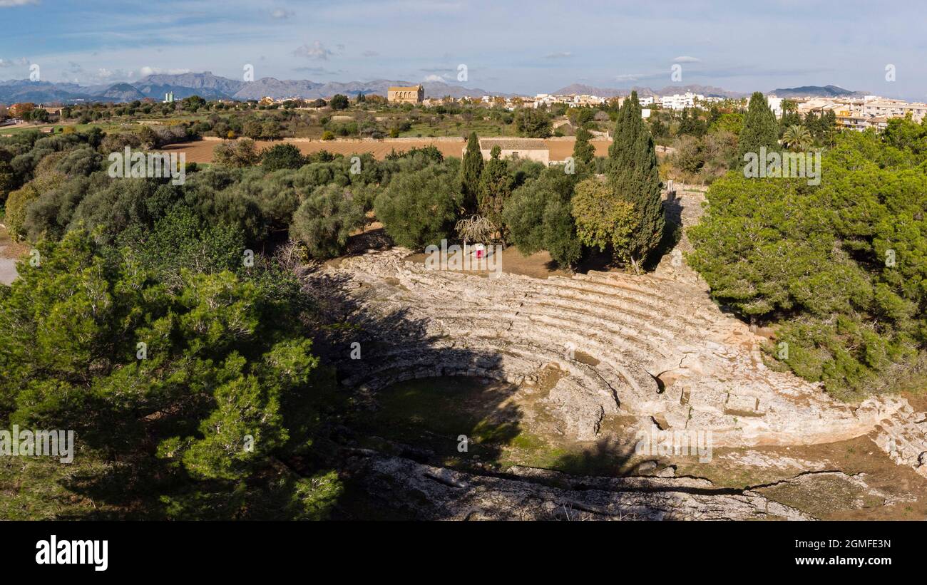 Roman theater of Pollentia, late 1st century, Roman city of Pollentia ...