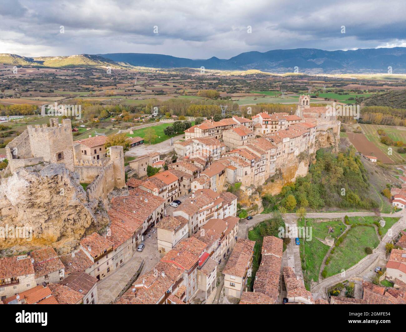 Frías, province of Burgos, region of Las Merindades, Spain Stock Photo ...