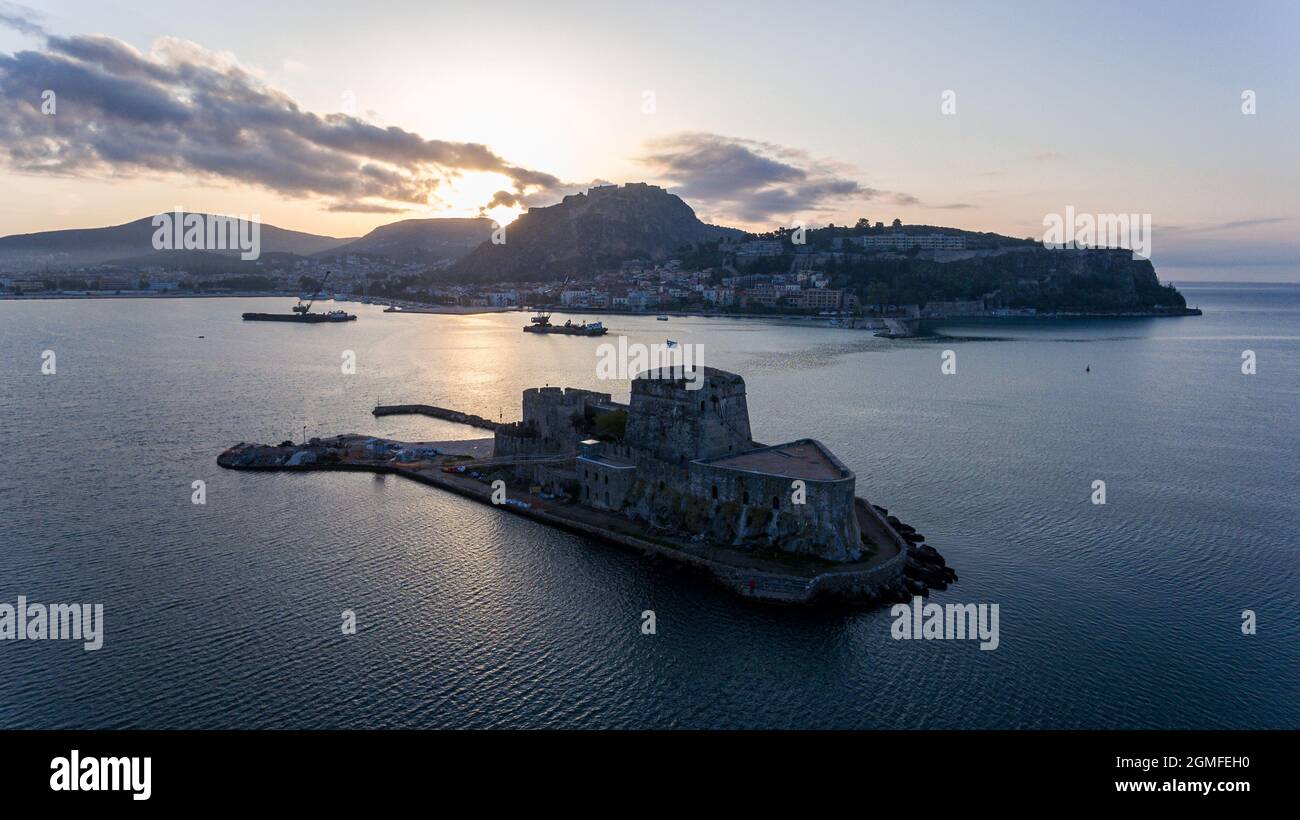 Bourtzi castle in bay hi-res stock photography and images - Alamy