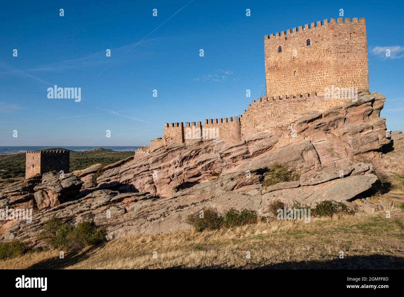 Zafra castle, 12th century, Campillo de Dueñas, Guadalajara, Spain ...