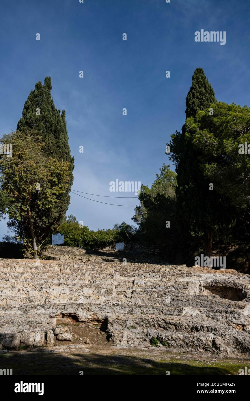 Roman theater of Pollentia, late 1st century, Roman city of Pollentia ...