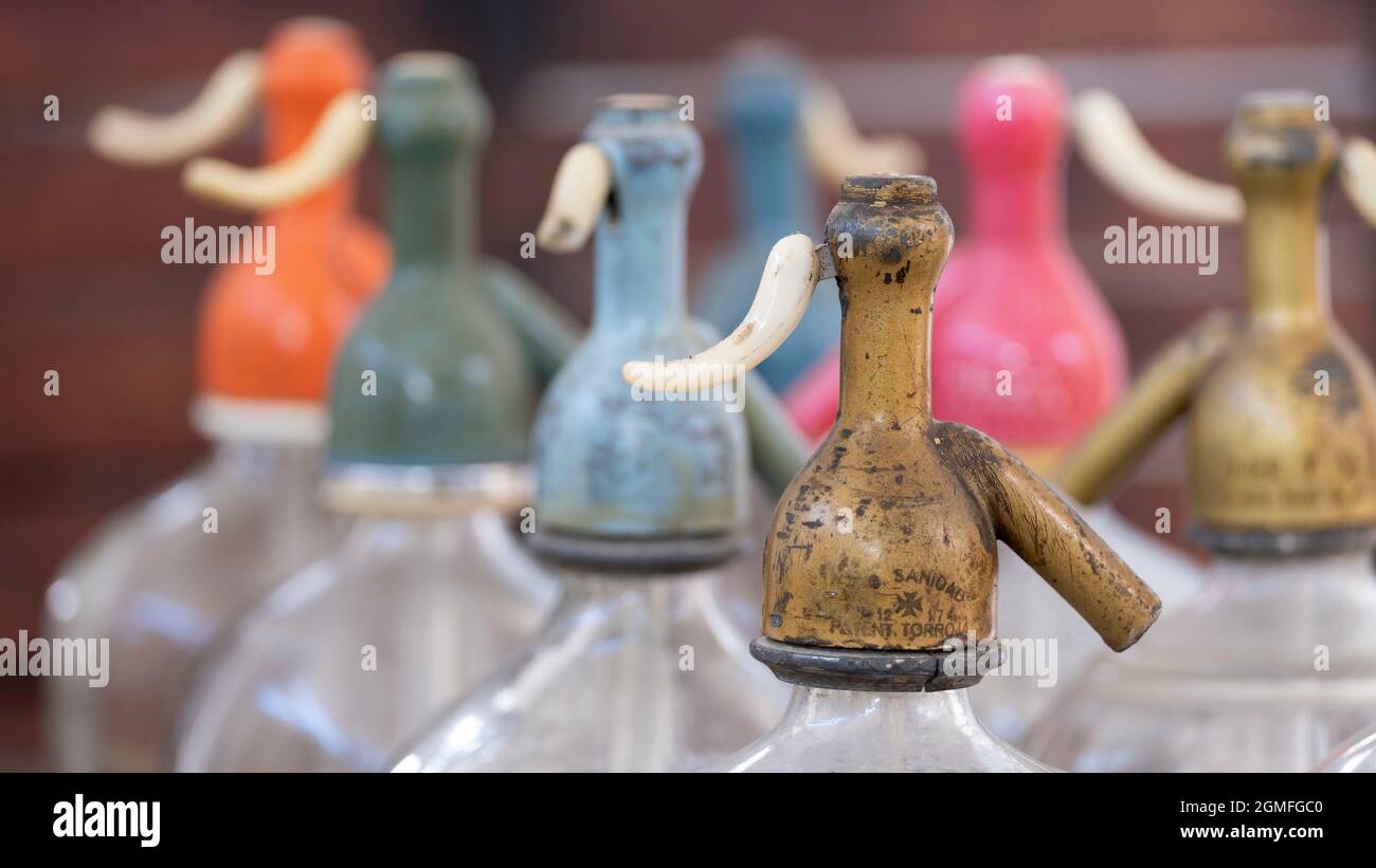 old pressure siphon box, Mallorca, Balearic Islands, Spain Stock Photo ...