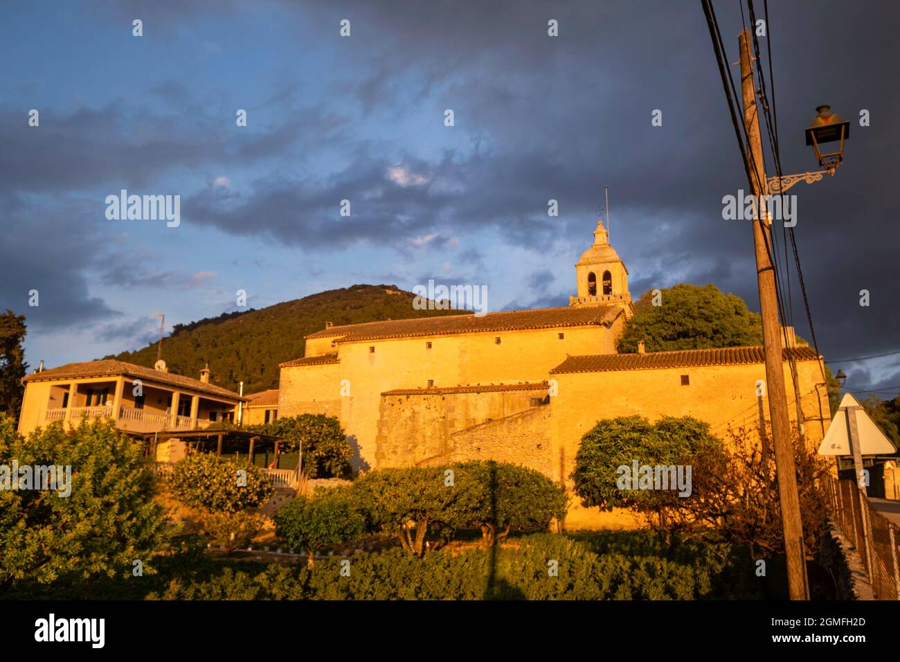 Randa church, Ramon Llull route, Mallorca, Balearic Islands, Spain ...