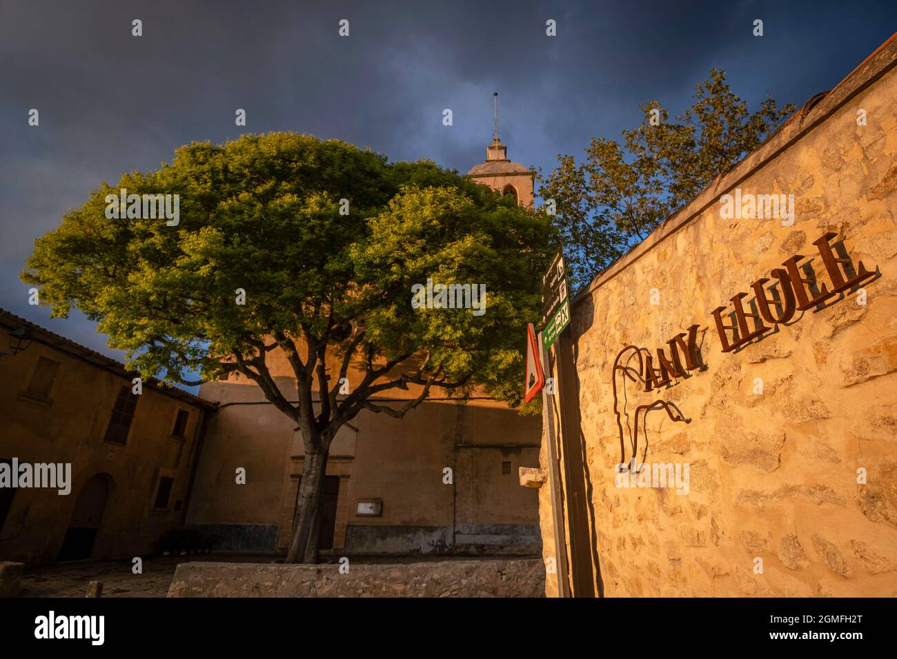 Randa church, Ramon Llull route, Mallorca, Balearic Islands, Spain ...