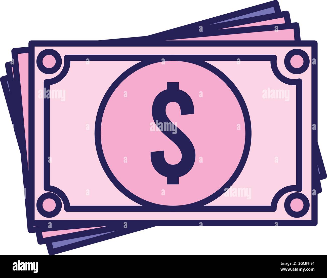 pink bills money Stock Vector Image & Art - Alamy