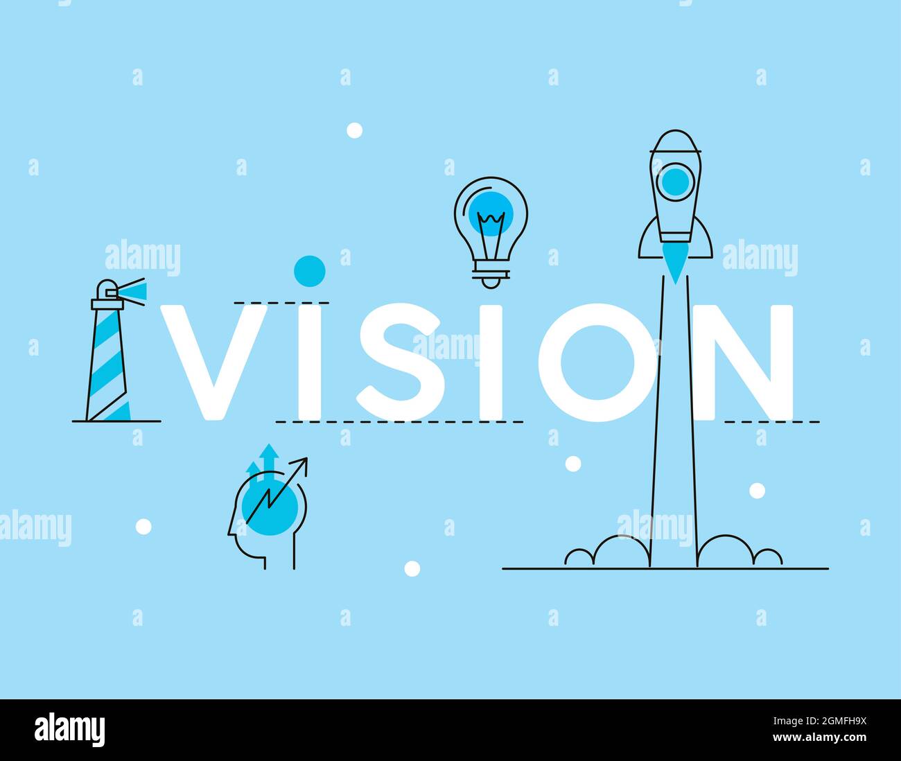 vision business icons Stock Vector Image & Art - Alamy